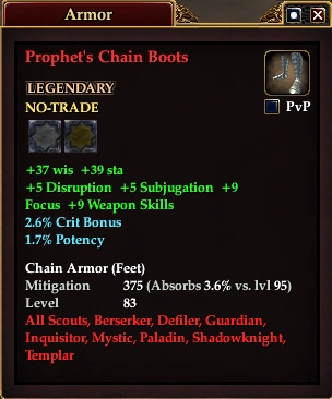 Prophet's Chain Boots | EverQuest 2 Wiki | Fandom