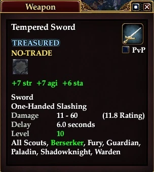 Tempered Sword | EverQuest 2 Wiki | Fandom