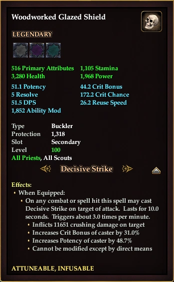 Woodworked Glazed Shield | EverQuest 2 Wiki | Fandom