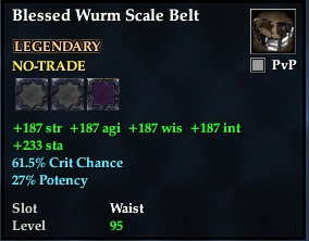 Blessed Wurm Scale Belt | EverQuest 2 Wiki | Fandom