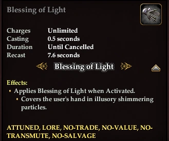 Blessing of Light | EverQuest 2 Wiki | Fandom