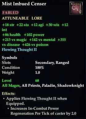 Mist Imbued Censer | EverQuest 2 Wiki | Fandom