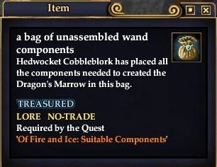 a bag of unassembled wand components | EverQuest 2 Wiki | Fandom