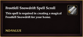 Frostfell Snowdrift Spell Scroll | EverQuest 2 Wiki | Fandom
