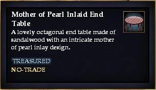 Mother of Pearl Inlaid End Table | EverQuest 2 Wiki | Fandom