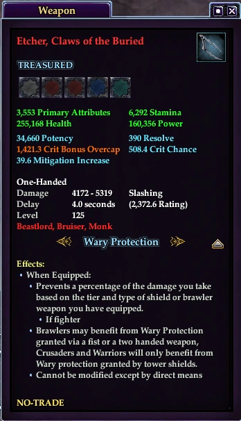 Etcher, Claws of the Buried | EverQuest 2 Wiki | Fandom