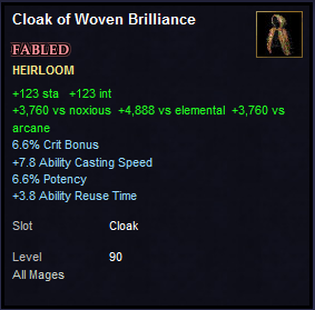 Cloak of Woven Brilliance | EverQuest 2 Wiki | Fandom
