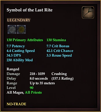 Symbol of the Last Rite | EverQuest 2 Wiki | Fandom
