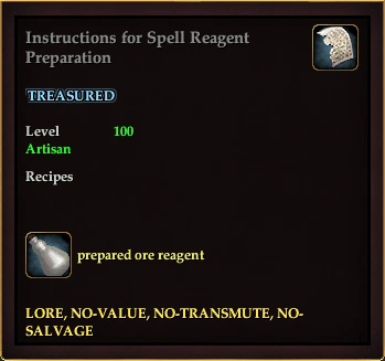 Instructions for Spell Reagent Preparation | EverQuest 2 Wiki | Fandom