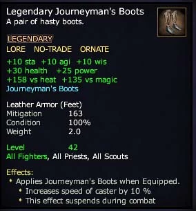 Legendary Journeyman's Boots (leather) | EverQuest 2 Wiki | Fandom