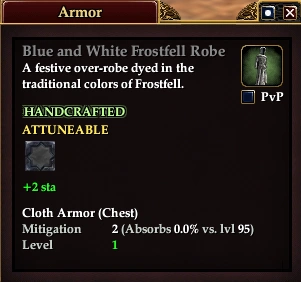 Blue and White Frostfell Robe | EverQuest 2 Wiki | Fandom