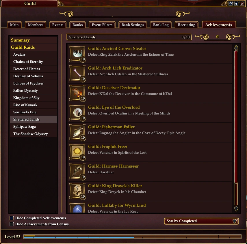 Guild Raids Achievements | EverQuest 2 Wiki | Fandom