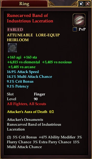 Runecarved Band of Industrious Laceration | EverQuest 2 Wiki | Fandom