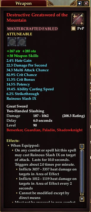 Destructive Greatsword of the Mountain | EverQuest 2 Wiki | Fandom