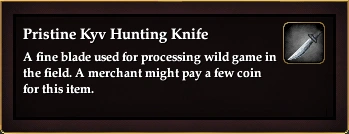 Pristine Kyv Hunting Knife | EverQuest 2 Wiki | Fandom