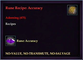Rune Recipe: Accuracy | EverQuest 2 Wiki | Fandom