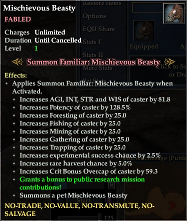 Mischievous Beasty | EverQuest 2 Wiki | Fandom