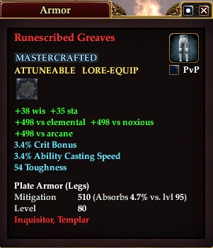 Runescribed Greaves | EverQuest 2 Wiki | Fandom