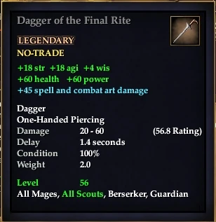 Dagger of the Final Rite | EverQuest 2 Wiki | Fandom