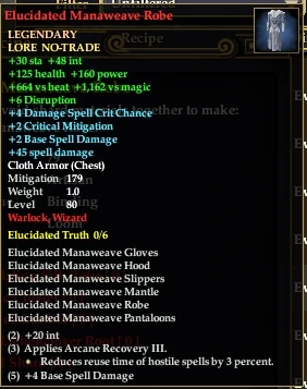 Elucidated Manaweave Robe | EverQuest 2 Wiki | Fandom