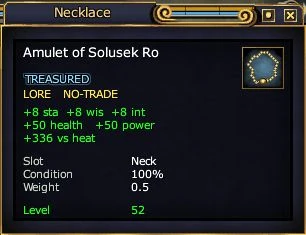Amulet of Solusek Ro | EverQuest 2 Wiki | Fandom