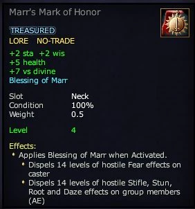 Marr's Mark of Honor | EverQuest 2 Wiki | Fandom