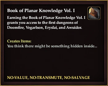 Book of Planar Knowledge Vol. 1 | EverQuest 2 Wiki | Fandom