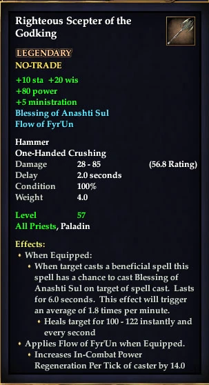 Righteous Scepter of the Godking | EverQuest 2 Wiki | Fandom