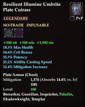 Resilient Illumine Umbrite Plate Cuirass | EverQuest 2 Wiki | Fandom