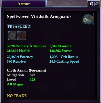 Spellwoven Viridsilk Armguards | EverQuest 2 Wiki | Fandom