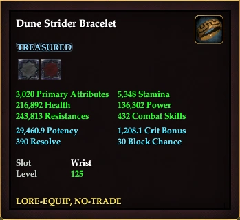 Dune Strider Bracelet | EverQuest 2 Wiki | Fandom