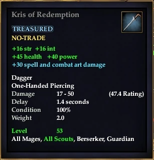 Kris of Redemption | EverQuest 2 Wiki | Fandom