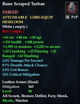 Rune Scraped Turban | EverQuest 2 Wiki | Fandom