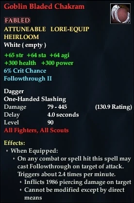 Goblin Bladed Chakram | EverQuest 2 Wiki | Fandom