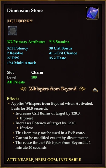 Dimension Stone | EverQuest 2 Wiki | Fandom