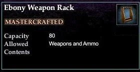 Ebony Weapon Rack | EverQuest 2 Wiki | Fandom