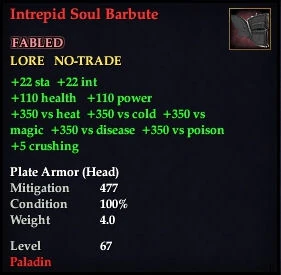 Intrepid Soul Barbute | EverQuest 2 Wiki | Fandom