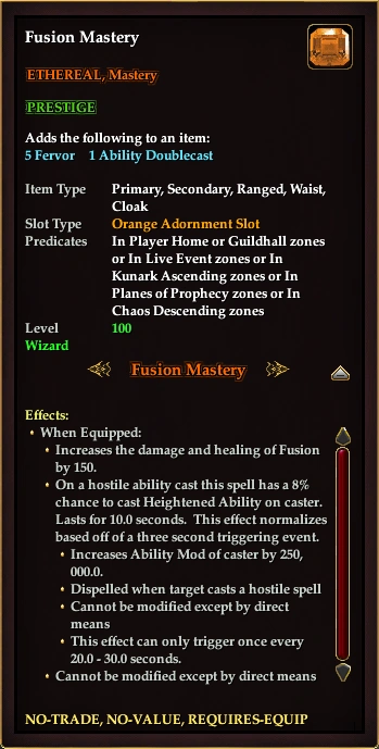 Fusion Mastery | EverQuest 2 Wiki | Fandom