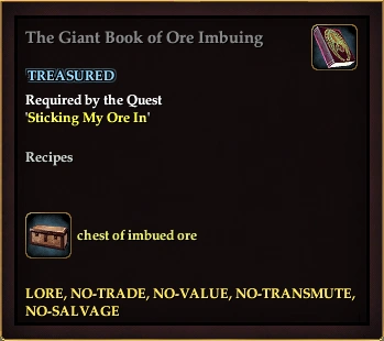 The Giant Book of Ore Imbuing | EverQuest 2 Wiki | Fandom