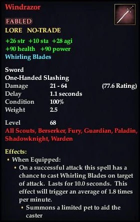 Windrazor | EverQuest 2 Wiki | Fandom