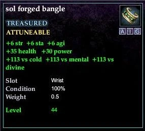sol forged bangle | EverQuest 2 Wiki | Fandom