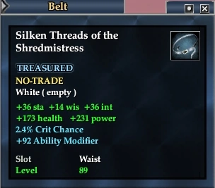 Silken Threads of the Shredmistress | EverQuest 2 Wiki | Fandom