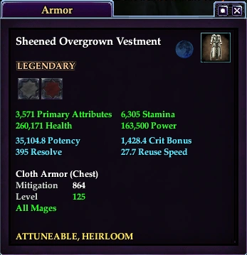 Sheened Overgrown Vestment | EverQuest 2 Wiki | Fandom