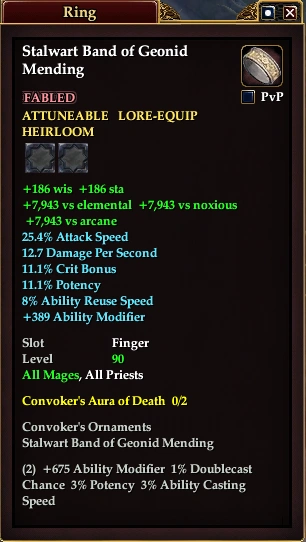 Stalwart Band of Geonid Mending | EverQuest 2 Wiki | Fandom