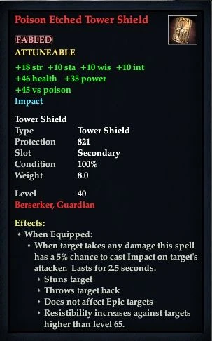 Poison Etched Tower Shield | EverQuest 2 Wiki | Fandom