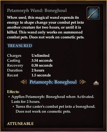 Petamorph Wand: Boneghoul | EverQuest 2 Wiki | Fandom