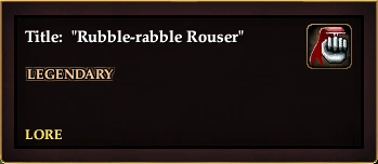 Rubble-rabble Rouser | EverQuest 2 Wiki | Fandom