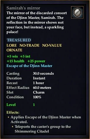 Samirah's mirror | EverQuest 2 Wiki | Fandom