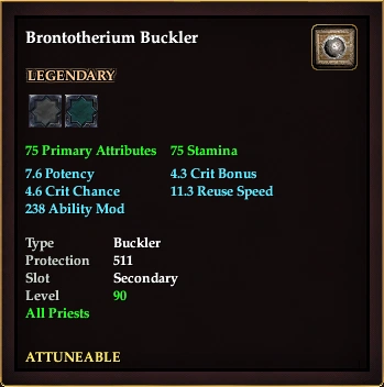 Brontotherium Buckler | EverQuest 2 Wiki | Fandom