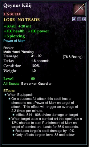 Qeynos Kilij | EverQuest 2 Wiki | Fandom